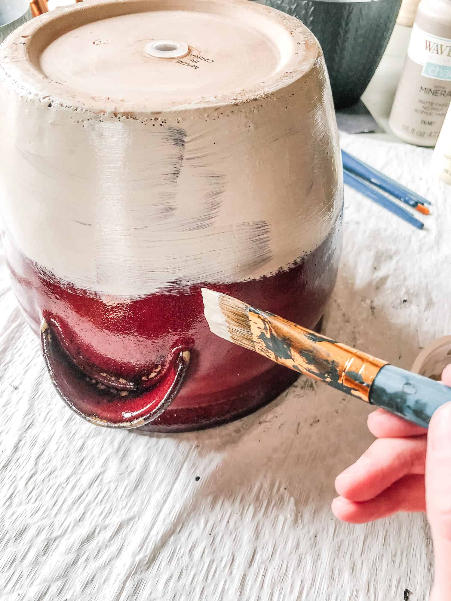 How to Paint Planter Pots - DIY Projects - Linen & Logs