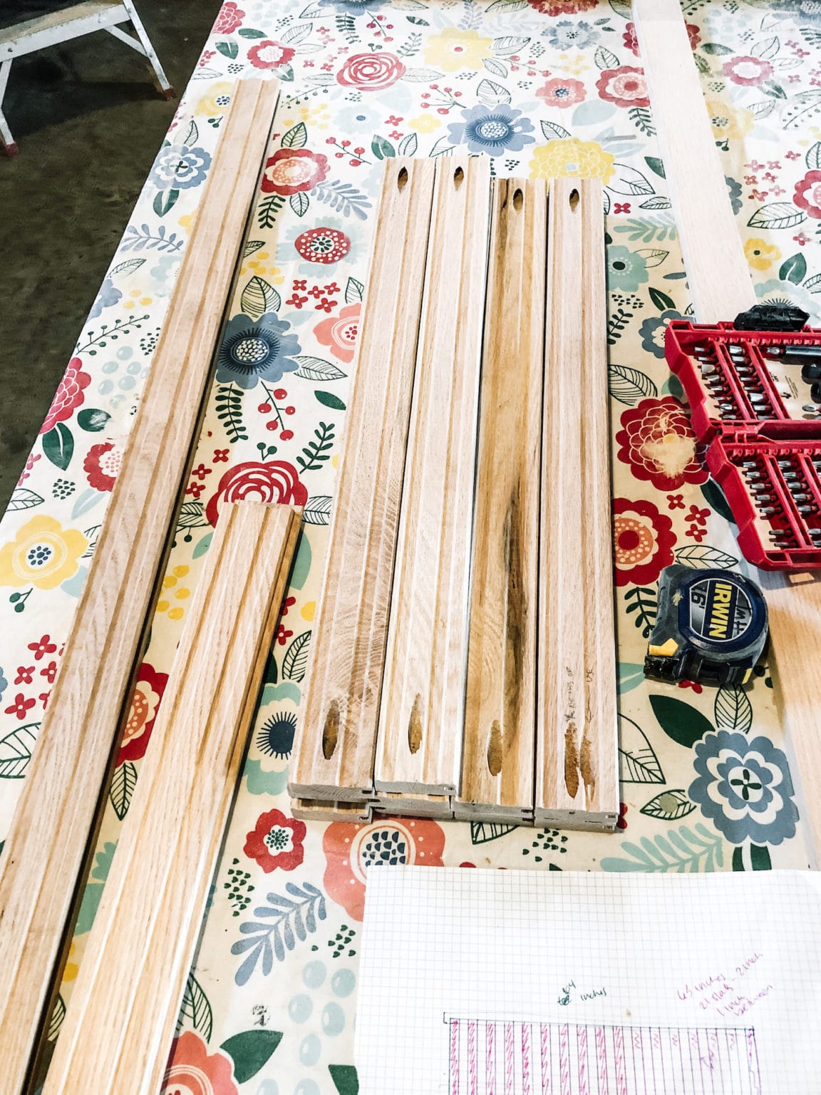 DIY Wood Headboard - Linen & Logs